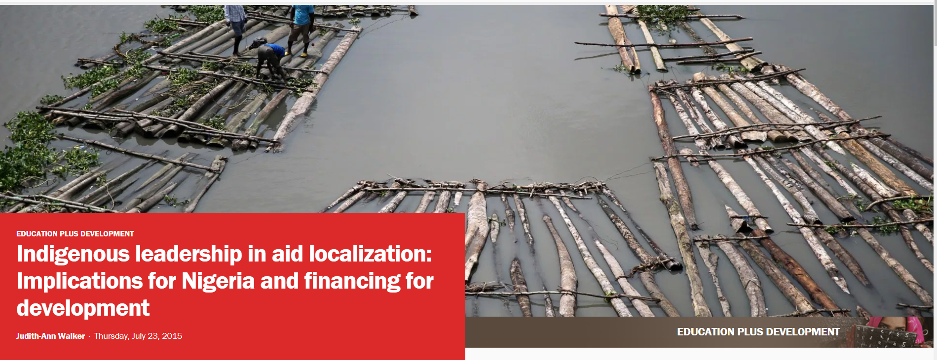 Indigenous leadership in aid localization: Implications for Nigeria and ...